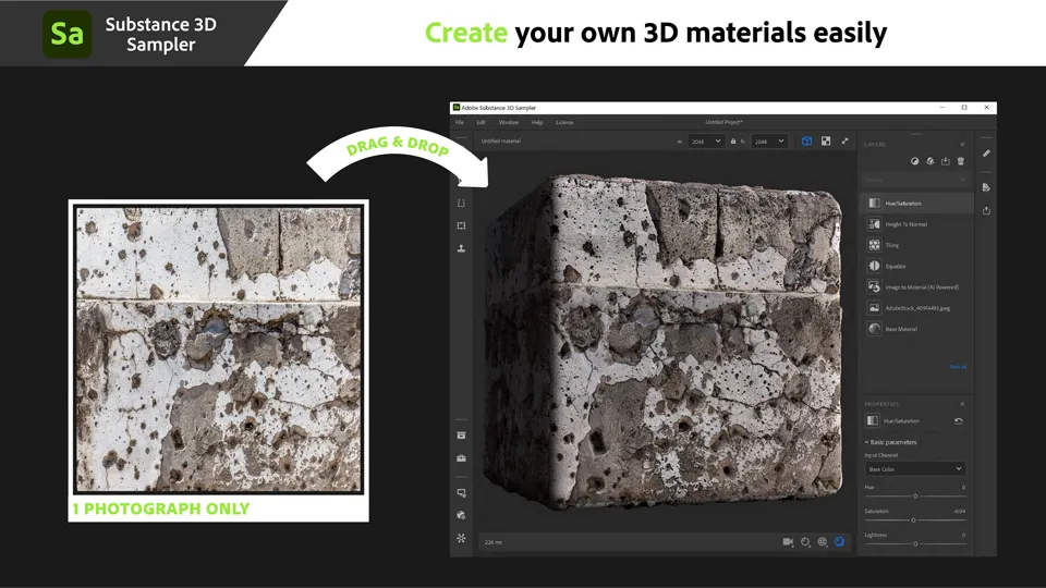 Basic 3D Capture - Capturing an outdoor scene with Substance 3D Sampler ...